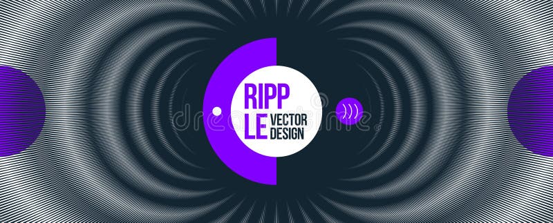 Moire Wave Vector Abstract Background, Linear Contrast Virtual Digital ...