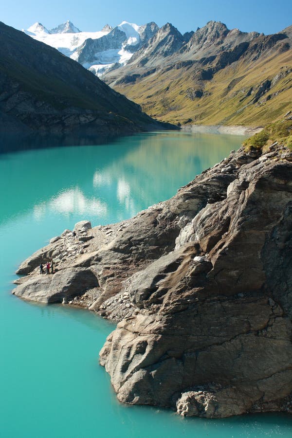 Moiry dam near Grimentz stock photo. Image of range, glacial - 56475696
