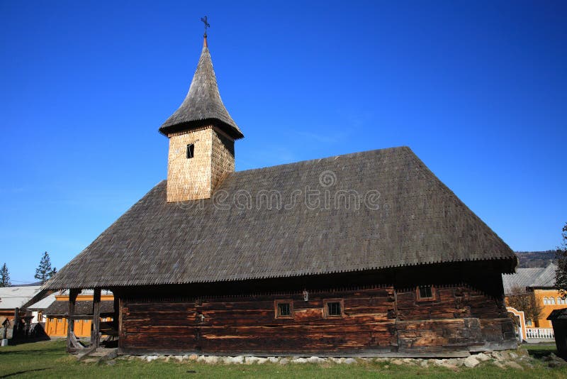 Moisei Wooden Church stock image. Image of architecture - 4266681