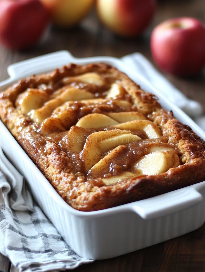Moist Fluffy Sweet Apple Cake or Muffin, Rustic Style Stock Photo ...