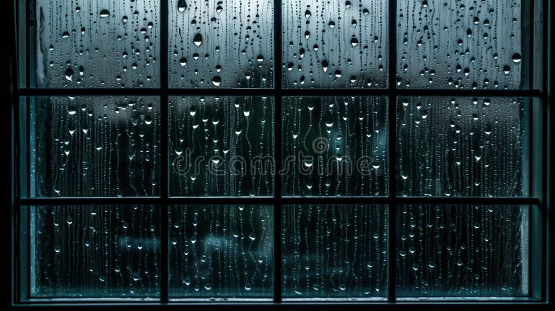 Moist Window Background, Image Ai Generated Stock Illustration ...