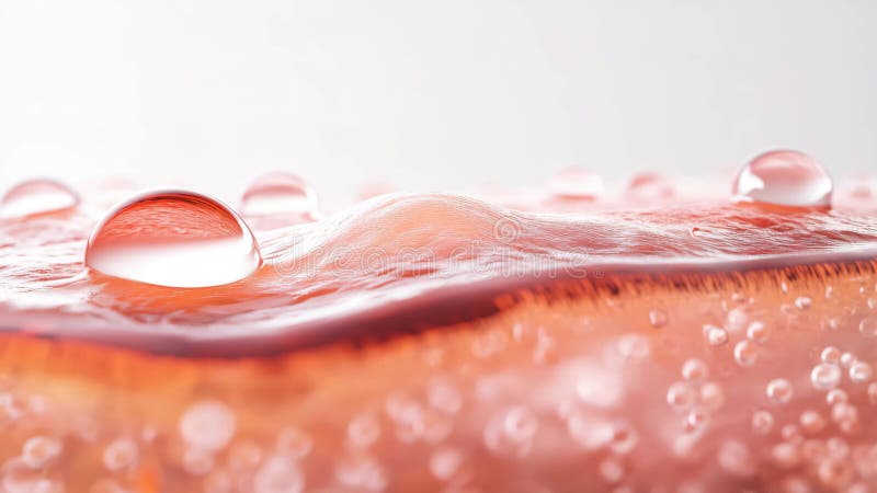 Close Up Cell Membrane Moisture Absorb Stock Video - Video of molecules ...