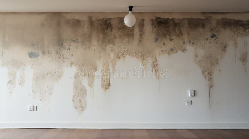 Moisture House Water Damage Stock Illustration - Illustration of repair ...