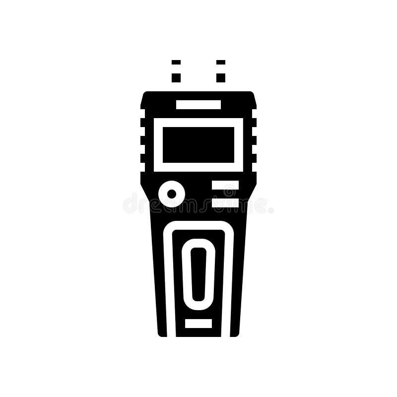 Moisture Meter Carpenter Digital Device Glyph Icon Vector Illustration ... Moisture Meter Carpenter Digital Device Glyph Icon Vector Illustration ...