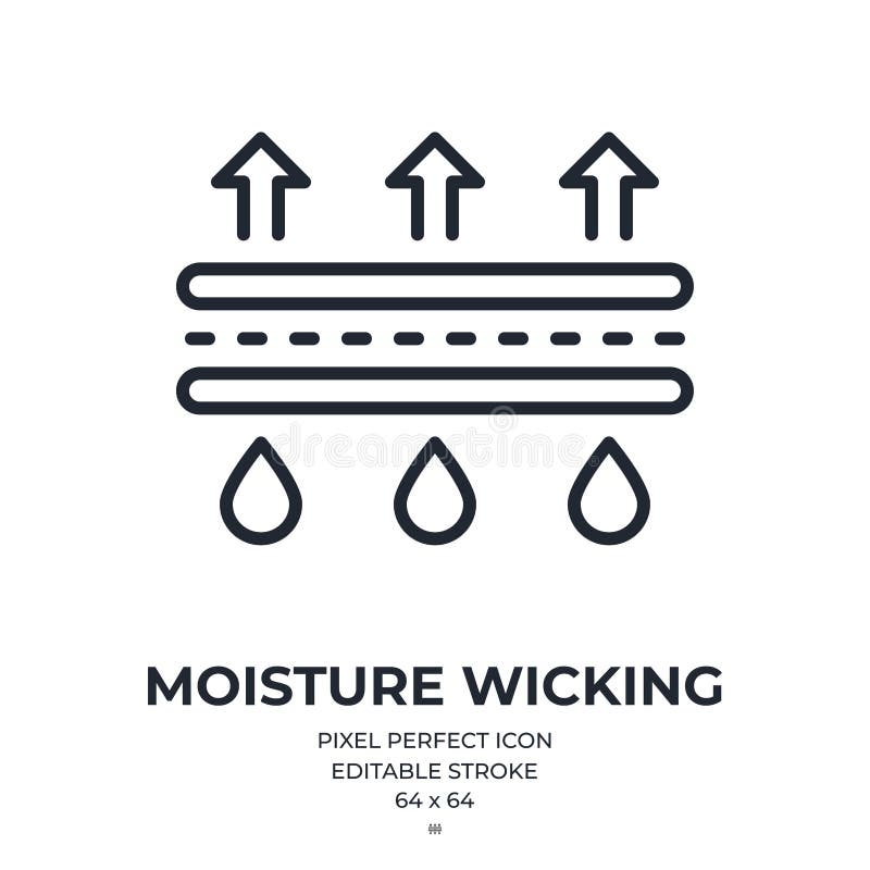 Moisture Evaporation Icon in Flat Style. Stock Vector - Illustration of ...