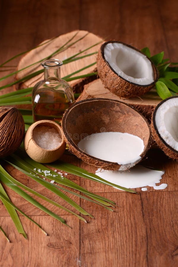 Ice cream in a coconut stock photo. Image of island, sweetmeats - 79507232