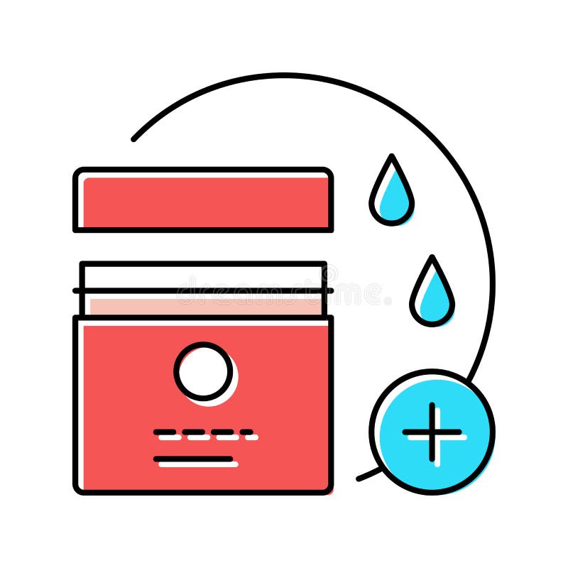 Moisturizing Cream Color Icon Vector Illustration Stock Vector ...