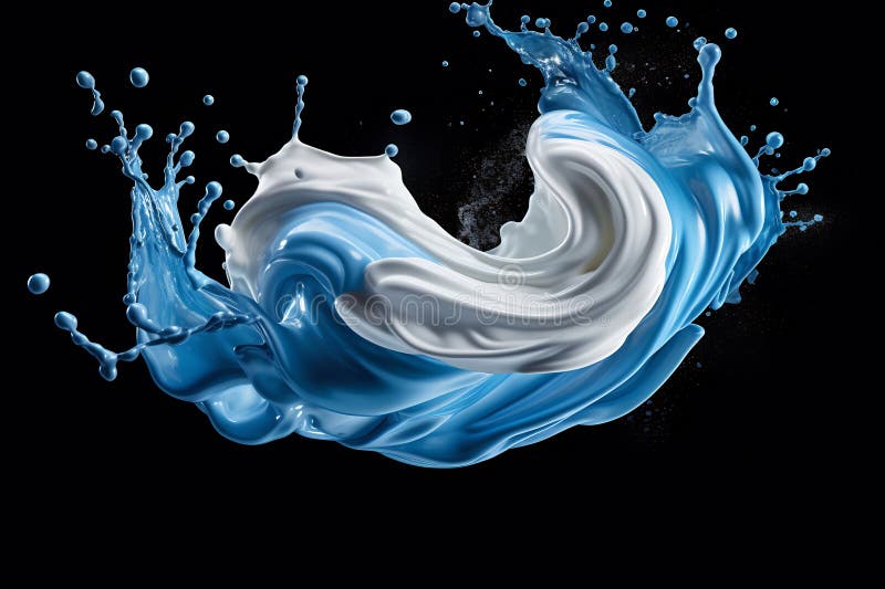 Moisturizing Cream and Water Splash Stock Photo - Image of droplets ...