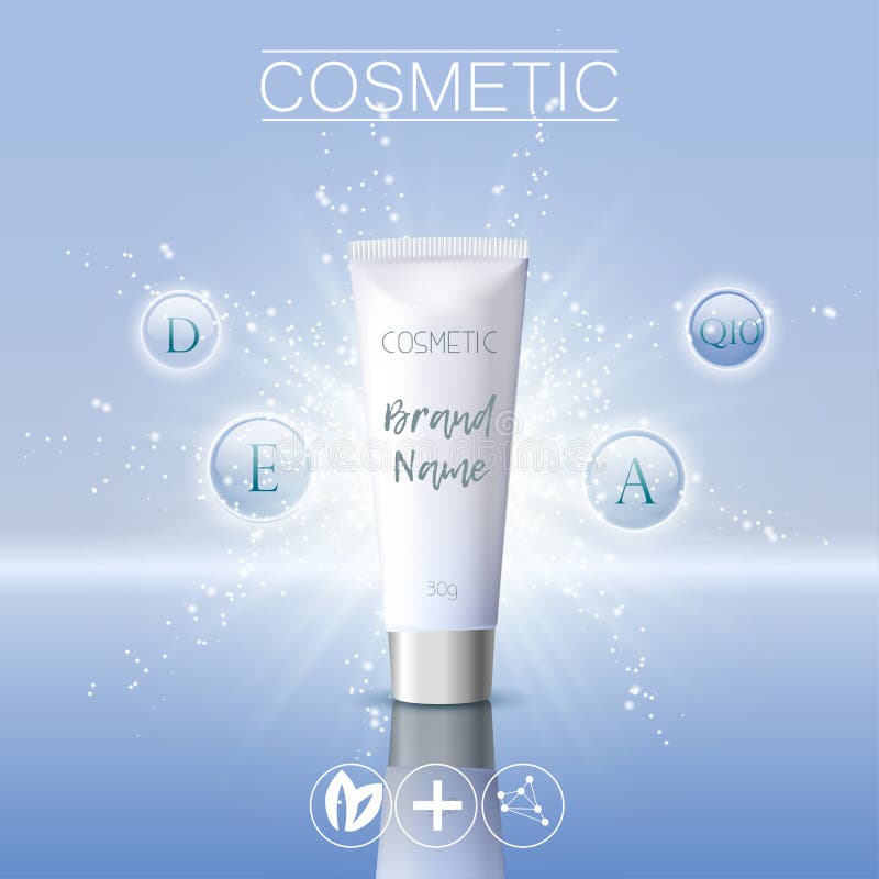 Moisturizing Face Cream Package Cosmetics Design, Ads, Templates Stock ...