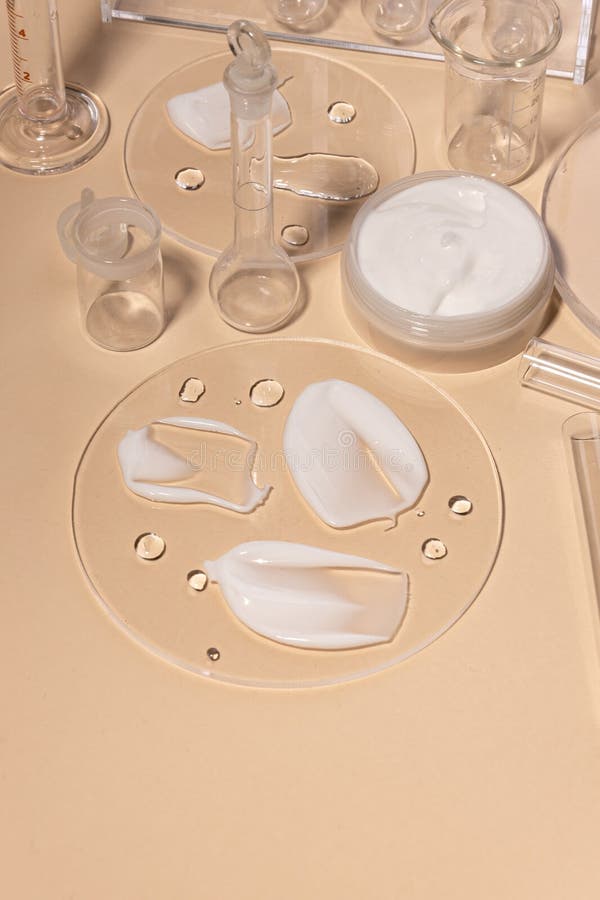 Moisturizing Face Cream with Peptides. Background, Texture, Mockup ...