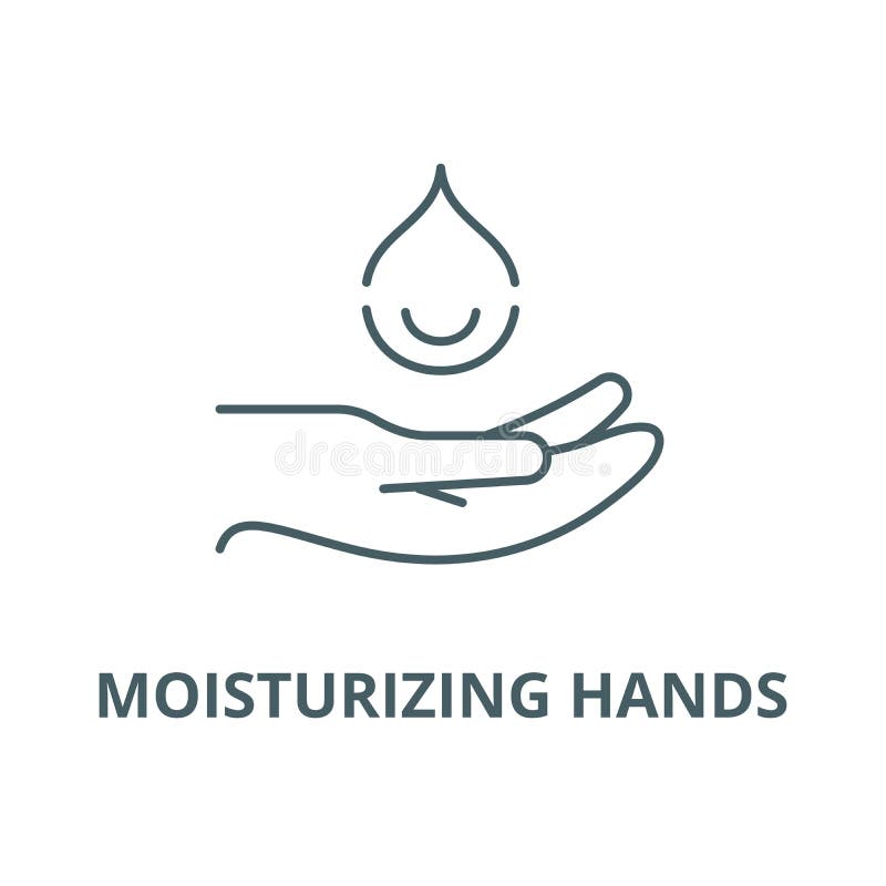 Hand Lotion Vector Thin Line Stroke Icon. Hand Lotion Outline ...