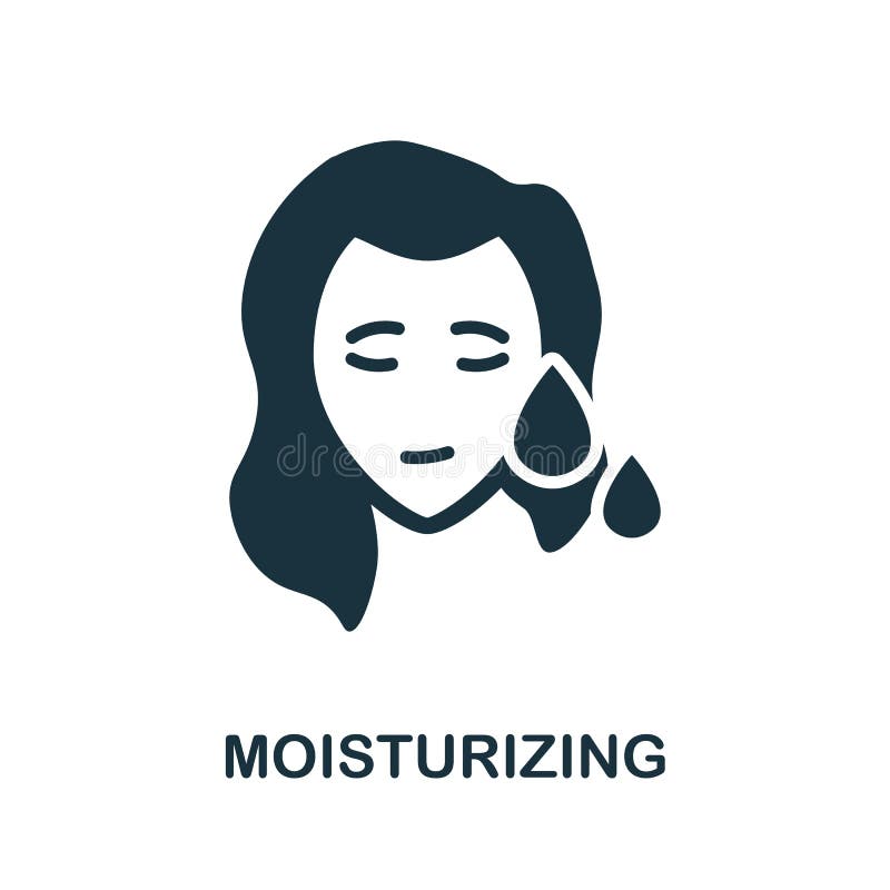 Moisturizing Icon. Simple Element from Skin Care Collection. Creative ...