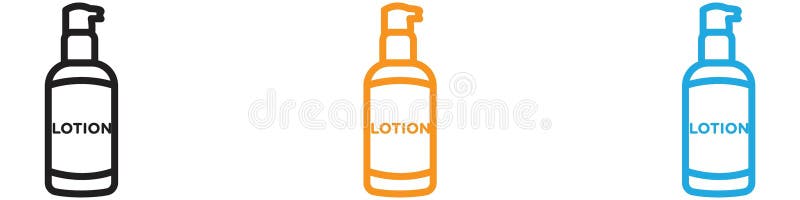 Moisturizing Lotion Bottle Vector Logo Set Collection for Web App Ui ...
