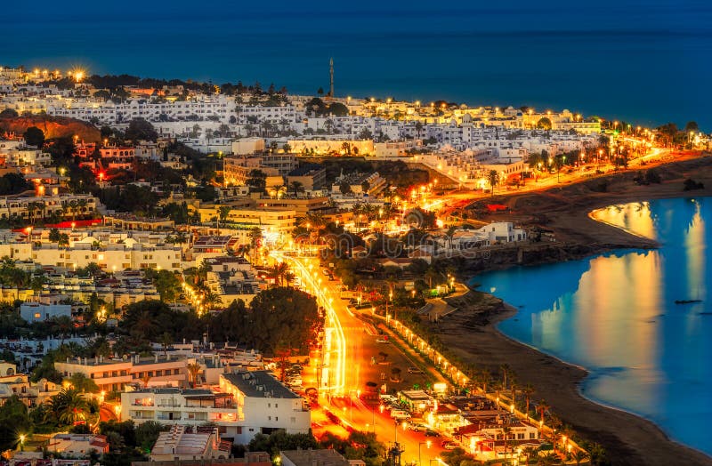Mojacar playa sunrise stock photo. Image of beach, summer - 110446372