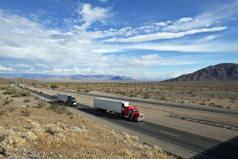 Mojave Desert Freeway stock photo. Image of california - 16600376