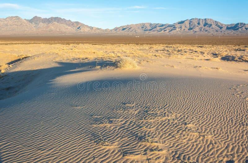De Duinen Van Het Zand Van Kelso, Mojave Woestijn, Californië Stock ...