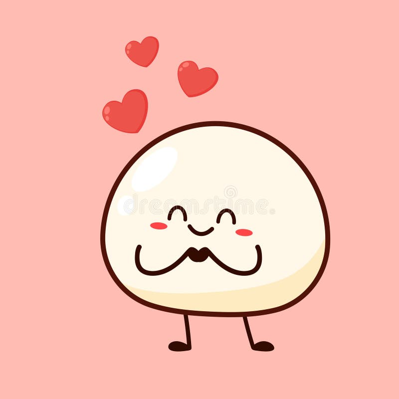 Mochi Icon Vector. Mochi Logo Design. Japanese Rice Dessert Stock ...