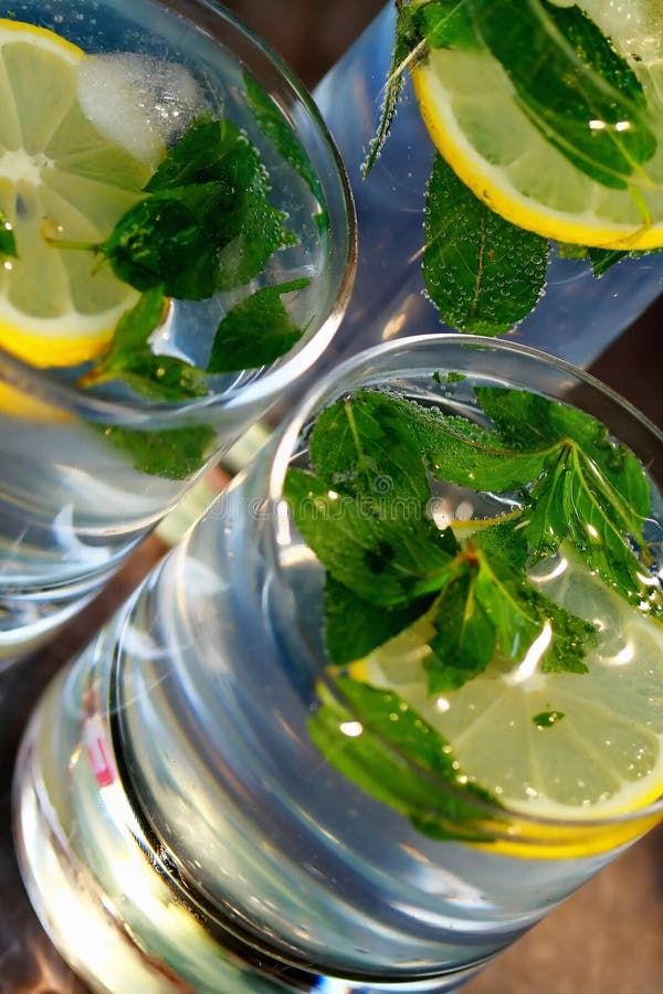 Mojito - bevanda alcolica fotografia stock. Immagine di fiore - 2972708