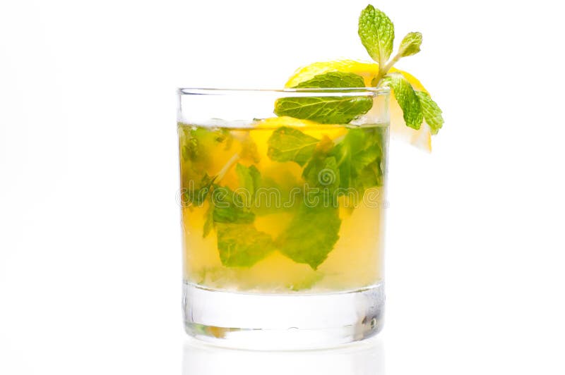Yellow Green Martini Mojito Cocktail Drink Stock Photo - Image of ...
