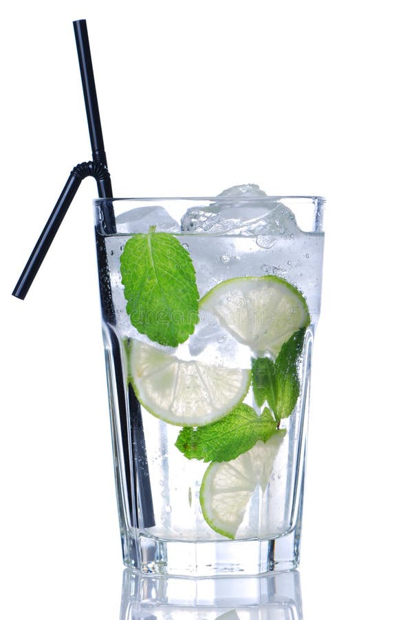 Mojito cocktail stock image. Image of isolated, herb, drink - 9872901
