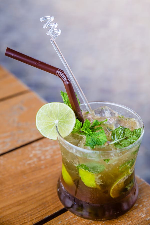 Mojitos Shot With Selective Focus Stock Photo - Image of close, liquor ...