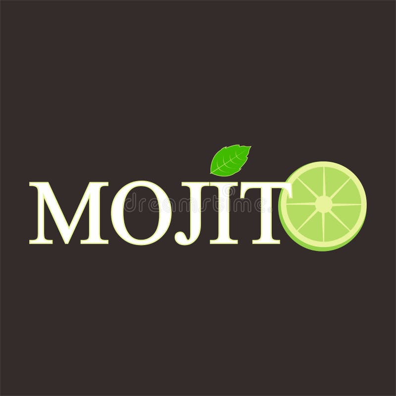 Mojito Logo Simple stock illustration. Illustration of aesthetic - 226819593