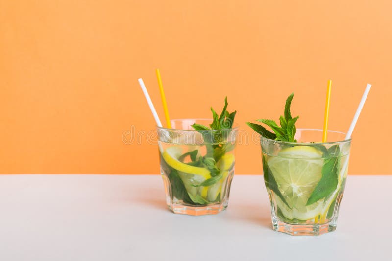 Mojito Summer Refreshing Cocktail with Ice and Mint. Mojito Cocktail ...