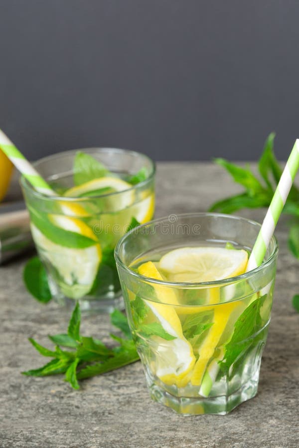 Mojito Summer Refreshing Cocktail with Ice and Mint. Mojito Cocktail ...