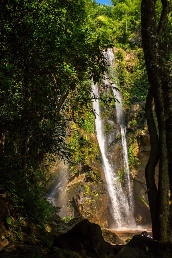 Mok Fa waterfall stock photo. Image of asia, national - 60110814