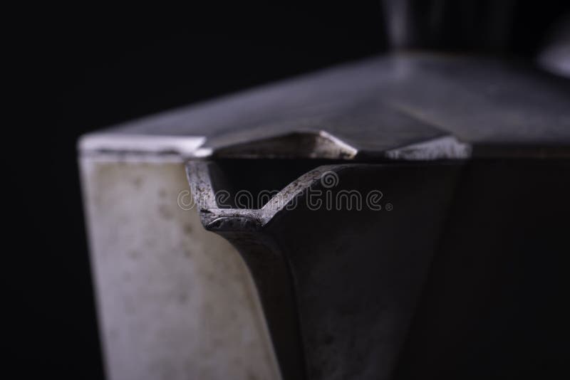 Moka Coffee Maker Spout stock image. Image of meal, latte - 249612085