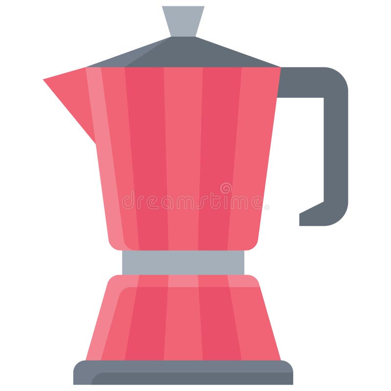 Moka Pot Icon, Coffee Shop Related Vector Stock Vector - Illustration ...