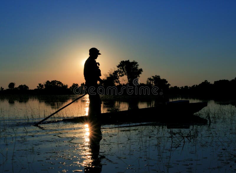 Mokoro Safari stock image. Image of africa, ride, park - 63124645