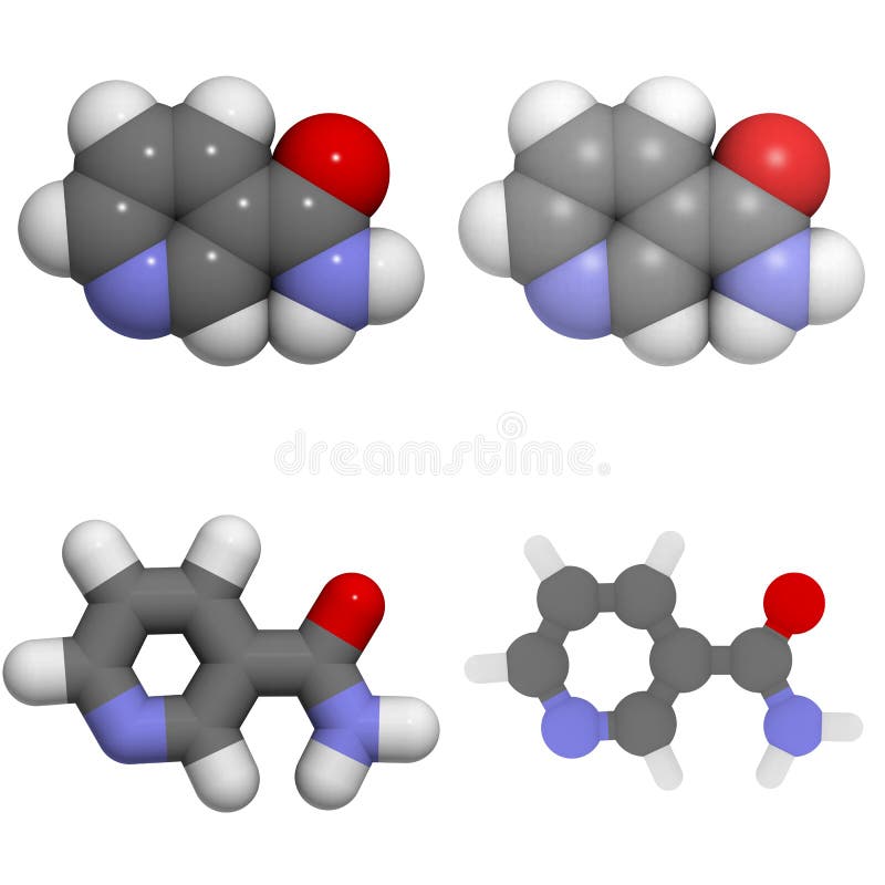 Estrutura Molecular Vitamina B3 Niacina. Vitamina B3, Fórmula Química ...
