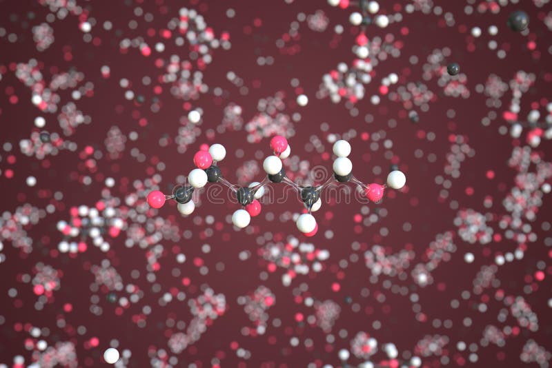 3d Estructura De La Manosa, Un Monómero Del Azúcar Del Serie De La ...