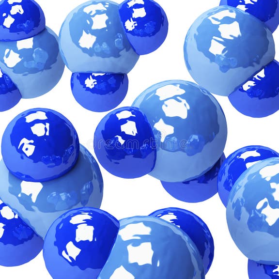 Moléculas de agua stock de ilustración. Ilustración de azul - 50517504