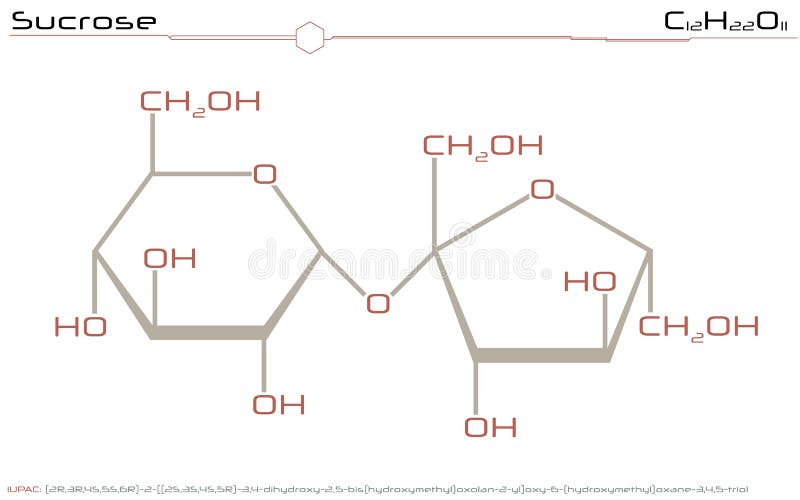 Sucrose illustration de vecteur. Illustration du organique - 40168351