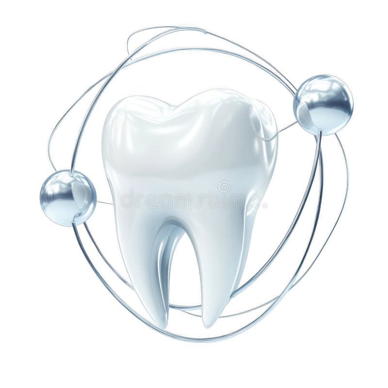 Molar Tooth on a Transparent Background. 3d Rendering, 3d Illustration ...