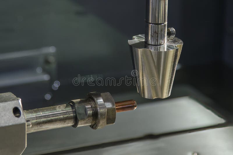 The Mold and Die Manufacturing Concept by EDM Machine Stock Photo ...