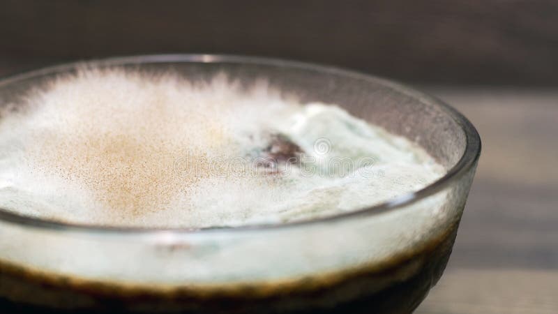 Mold on Jam in a Glass Plate. Moldy Food in the Plate Stock Photo ...