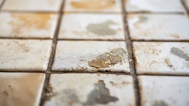 Mold and Mildew on Bathroom Tiles. Stock Illustration - Illustration of ...