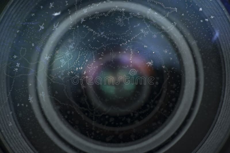 Mold on Surface of Lens Glasses Stock Image - Image of digital ...