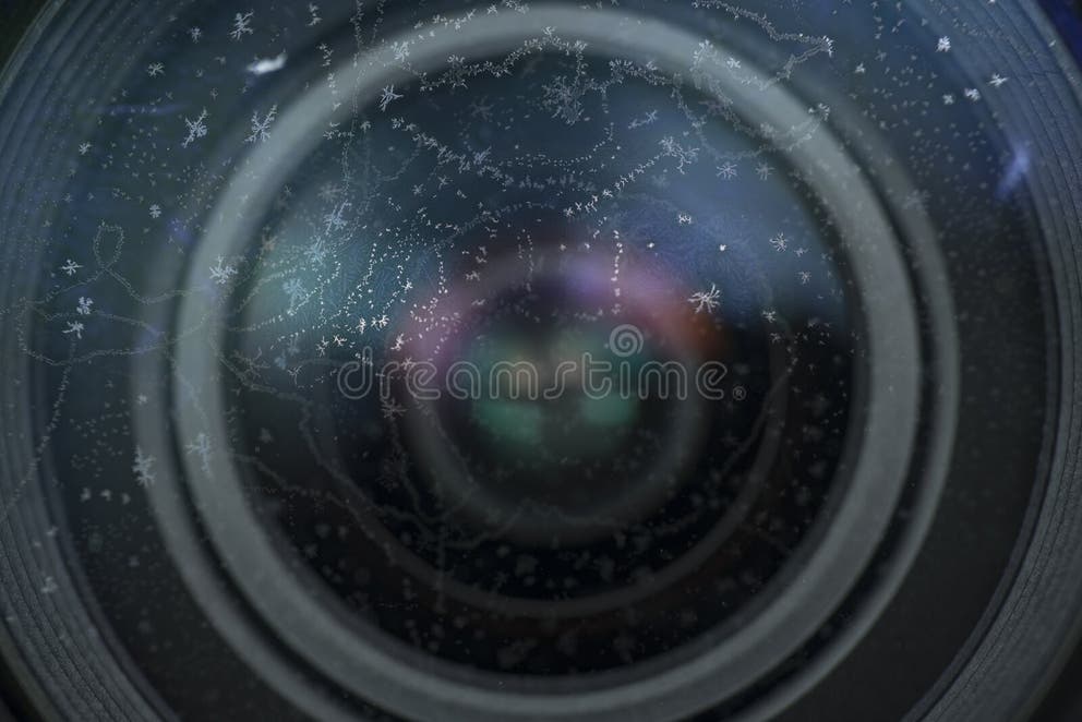 Mold on Surface of Lens Glasses Stock Image - Image of digital ...