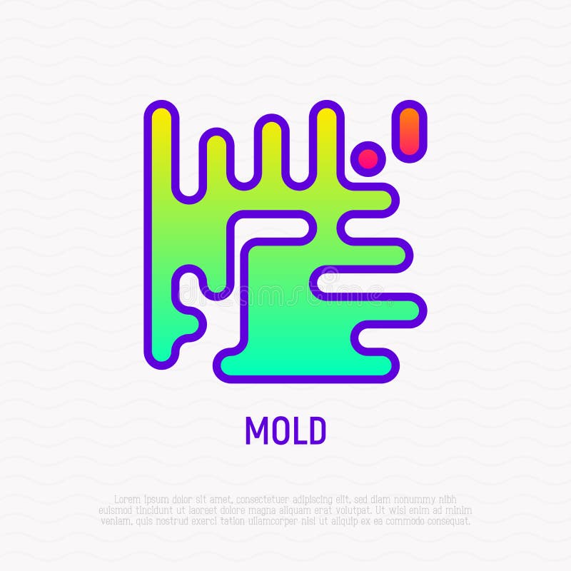 Mold Thin Line Icon. Modern Vector Illustration Stock Vector ...