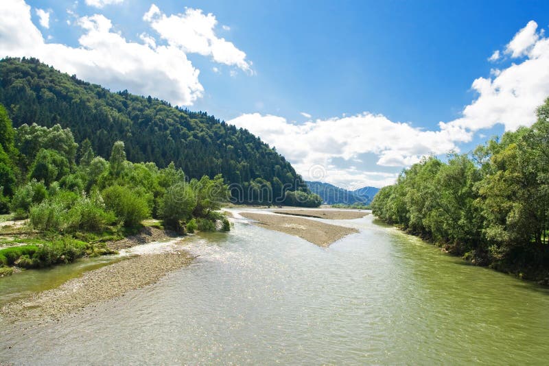 Moldau-Fluss am Sommer stockbild. Bild von wasser, schön - 6166019