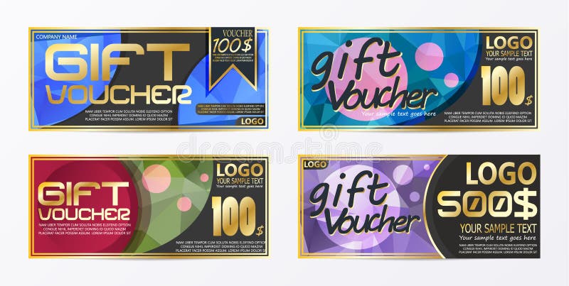 Molde Do Fundo Do Cartão Do Vale Do Comprovante Da Vale-oferta ...