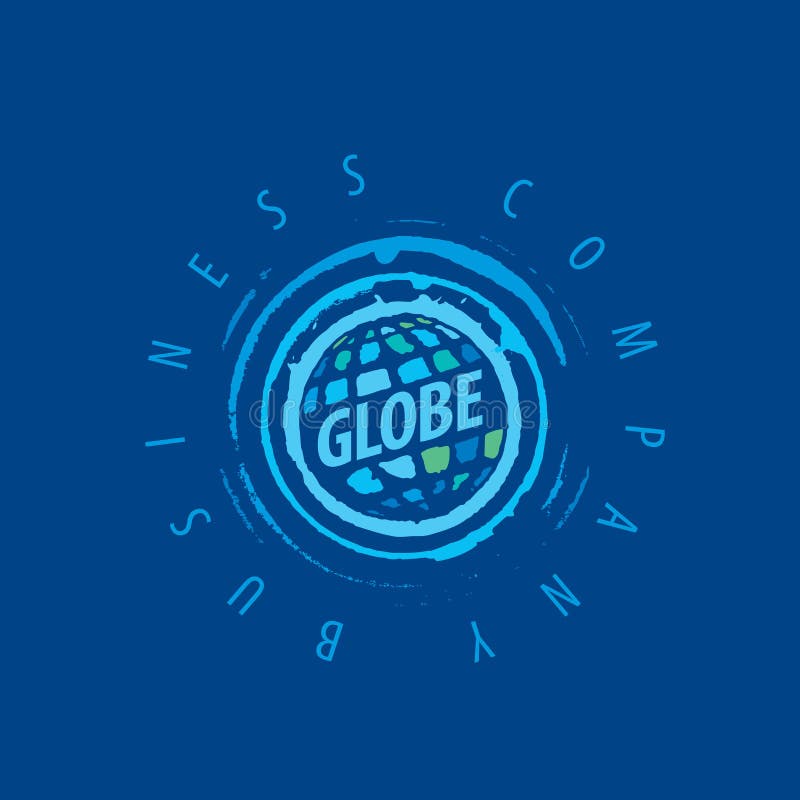 Molde Do Logotipo Da Terra Sinal Do Globo Ilustração Do Vetor