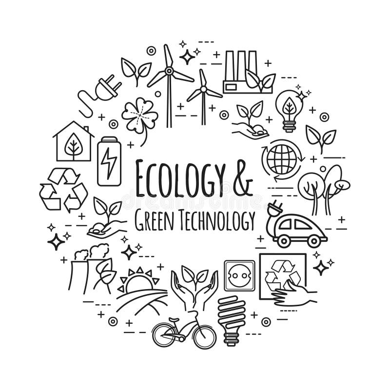 Molde Do Projeto Do Vetor O Estilo De Vida De Eco, Zero Conceitos Waste ...