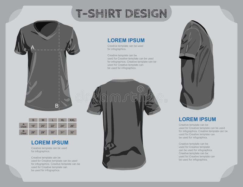 Molde de T-Shirt ilustração do vetor. Ilustração de projeto - 39840101