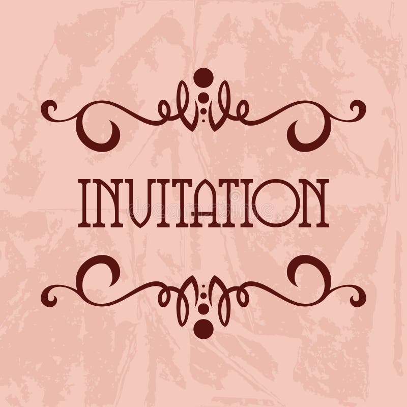 Molde do vetor do convite ilustração do vetor. Ilustração de convite ...
