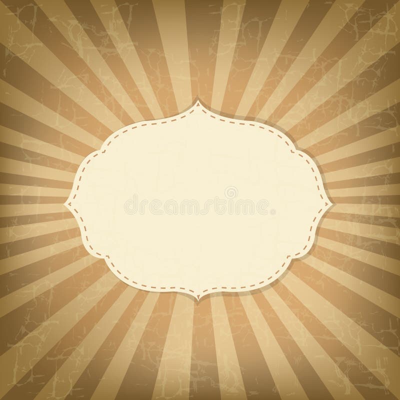 Quadro Do Vintage Com Queque Ilustração do Vetor - Ilustração de mola ...